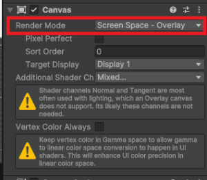 【Unity】Canvasコンポーネントとは？UIの表示領域を作る機能 | ともくんのゲーム作り部屋