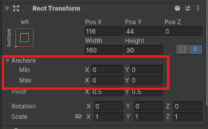 【Unity】RectTransformとは？UIの表示場所を決めるコンポーネント | ともくんのゲーム作り部屋