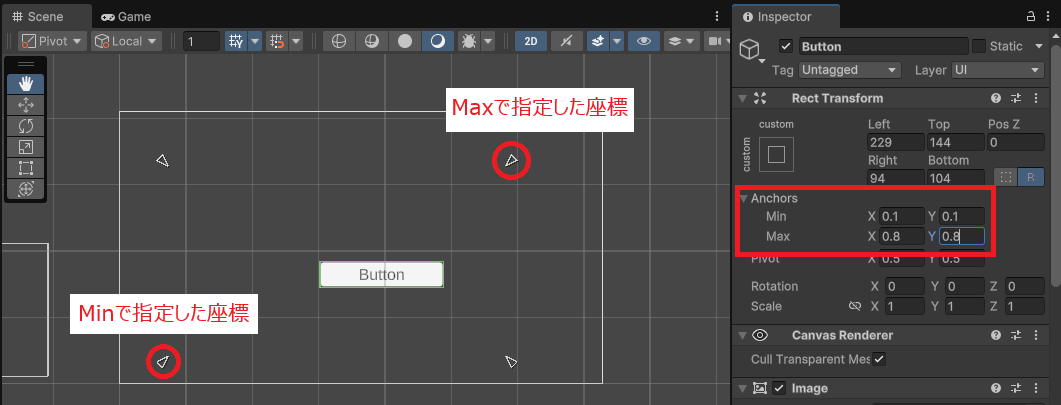 【Unity】RectTransformとは？UIの表示場所を決めるコンポーネント | ともくんのゲーム作り部屋