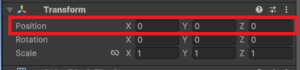 【Unity】Transformコンポーネントとは？オブジェクトの座標を管理している機能 | ともくんのゲーム作り部屋