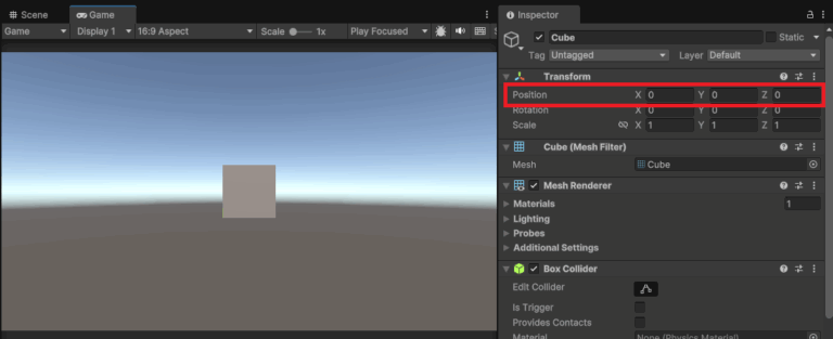 【Unity】Transformコンポーネントとは？オブジェクトの座標を管理している機能 | ともくんのゲーム作り部屋