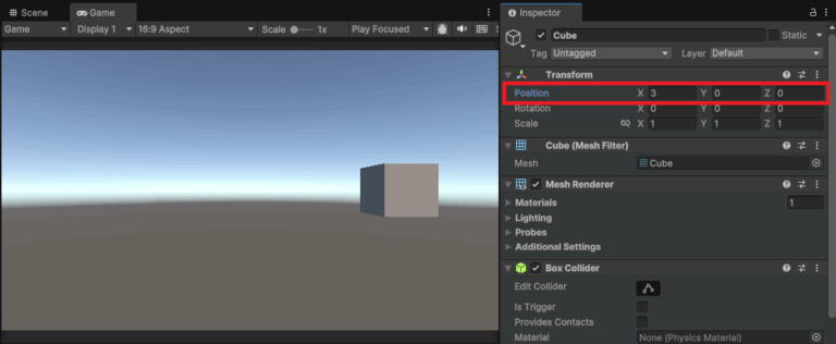 【Unity】Transformコンポーネントとは？オブジェクトの座標を管理している機能 | ともくんのゲーム作り部屋