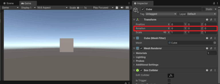 【Unity】Transformコンポーネントとは？オブジェクトの座標を管理している機能 | ともくんのゲーム作り部屋
