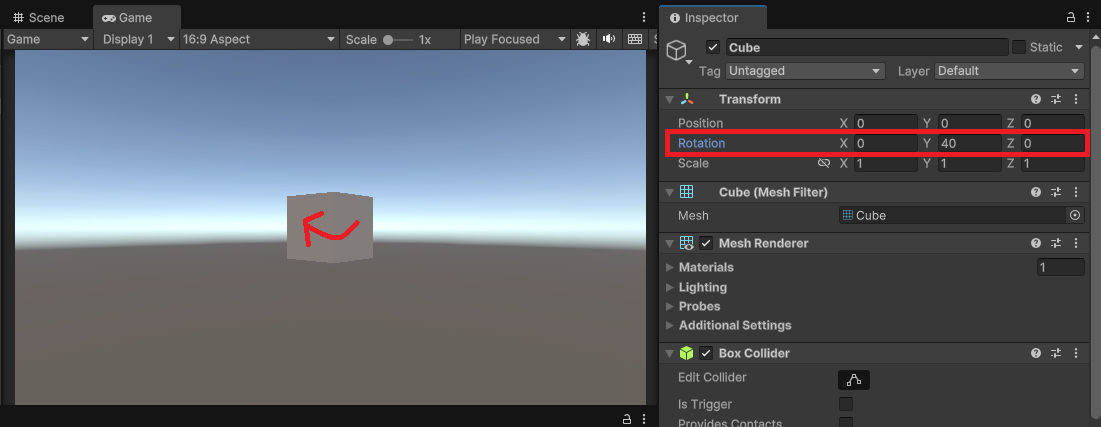 【Unity】Transformコンポーネントとは？オブジェクトの座標を管理している機能 | ともくんのゲーム作り部屋