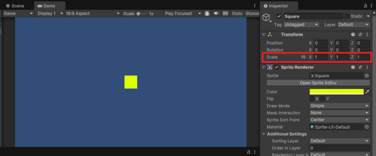 【Unity】Transformコンポーネントとは？オブジェクトの座標を管理している機能 | ともくんのゲーム作り部屋