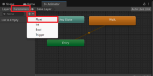 【Unity】Animator.SetFloatとは？アニメーションのパラメーターの値を変更できる | ともくんのゲーム作り部屋