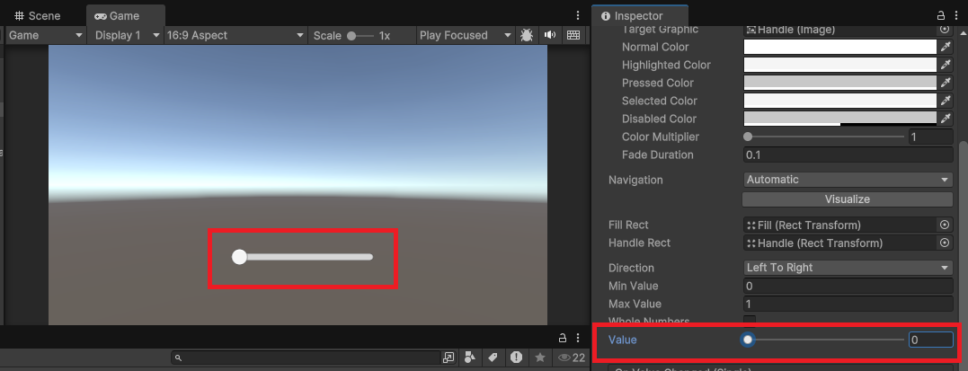 【Unity】UIのスライダーを使ってゲーム内での処理を作る方法 | ともくんのゲーム作り部屋